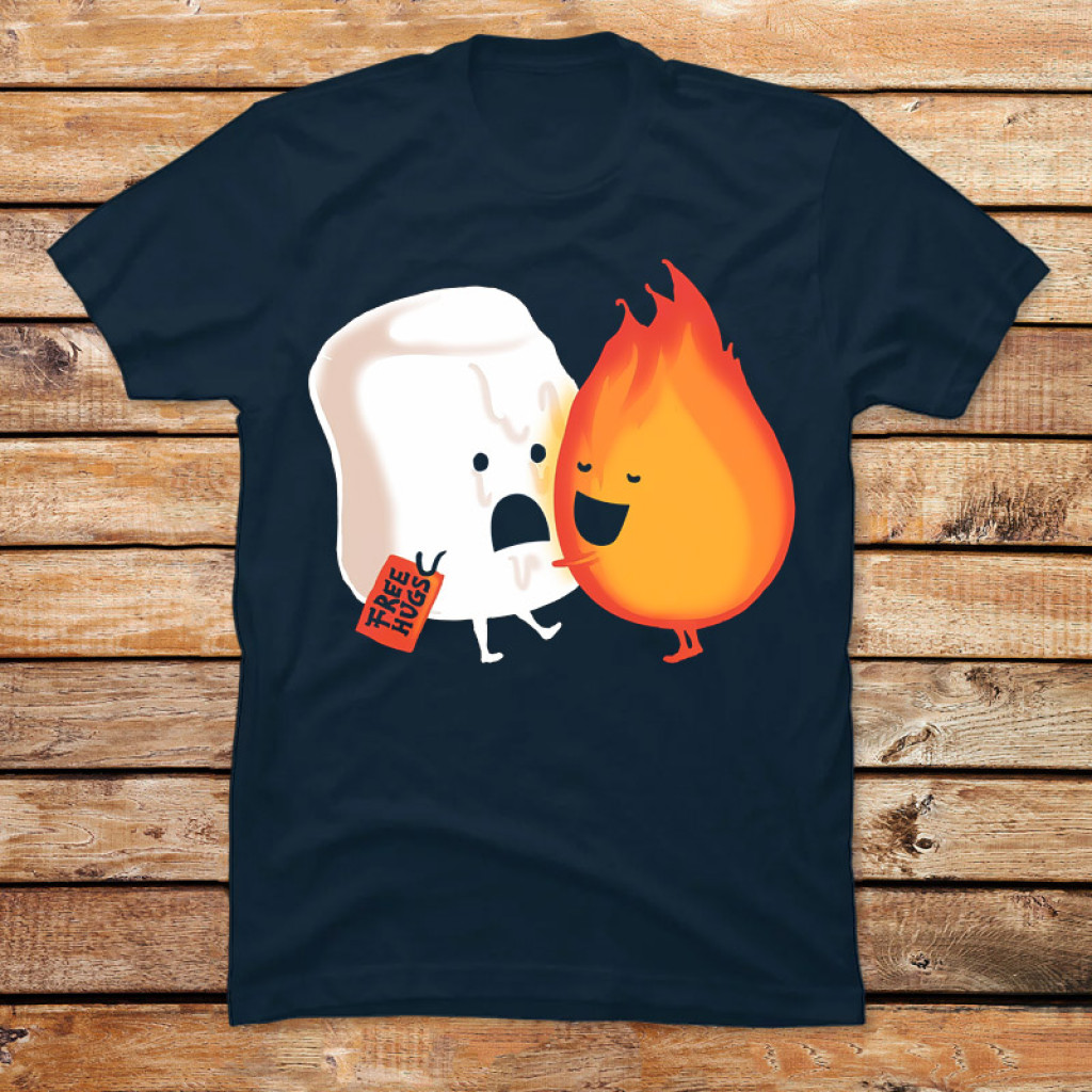 Тениска Fire Hug - Navy тениски