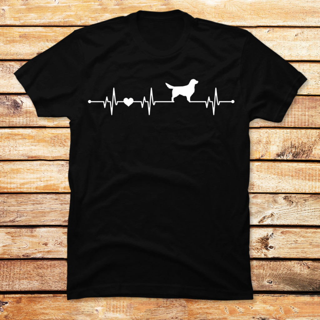 Póló Golden Retriever Heartbeat - Kutyák