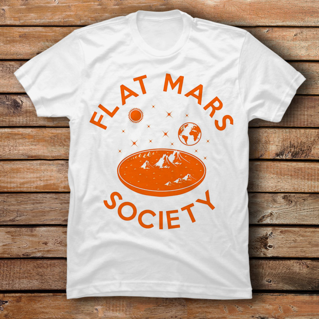 Тениска Flat mars society - Космос